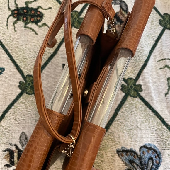 BEIS | Bags | Beis Crossbody Bag In Cognac Croc | Poshmark